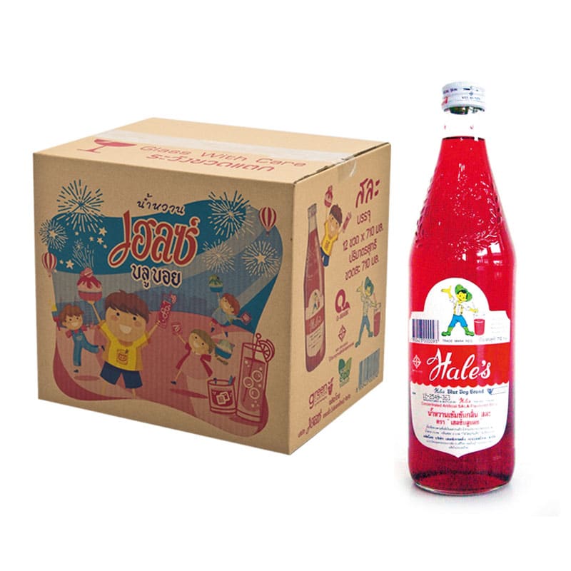 Hale's Blue Boy Sala Flavoured Syrup(J) 710ml.×12 เฮลซ์บลูบอย กลิ่นสละ ...