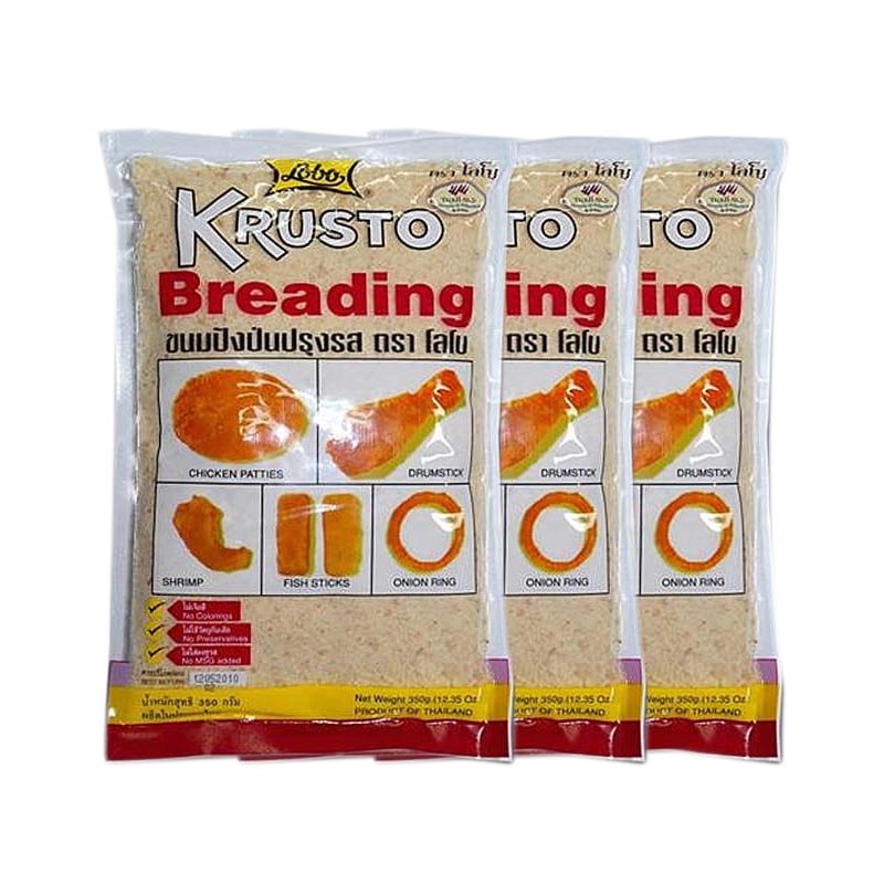 Lobo Bread Crumbs 350g.x3pcs. โลโบ้ ขนมปังป่นปรุงรส 350กรัม×3ถุง ...