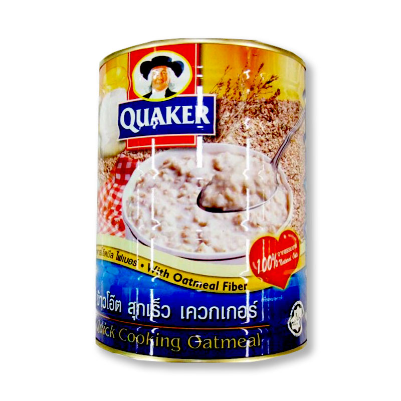 Quacker Quick Cooking Oat Meal(J) 800g. เควกเกอร์ ซีเรียลข้าวโอ๊ตสุก ...